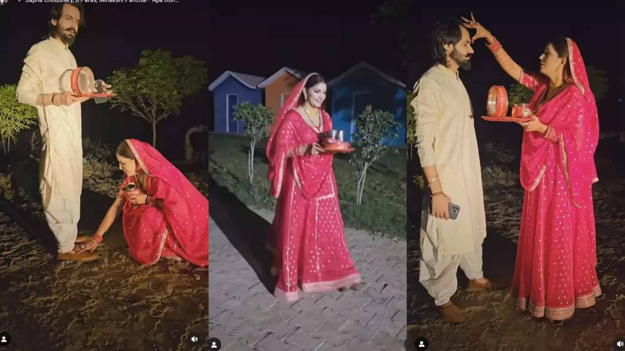 Sapna Choudhary Karva Chauth Celebartion : sapna choudhary karva chauth ...