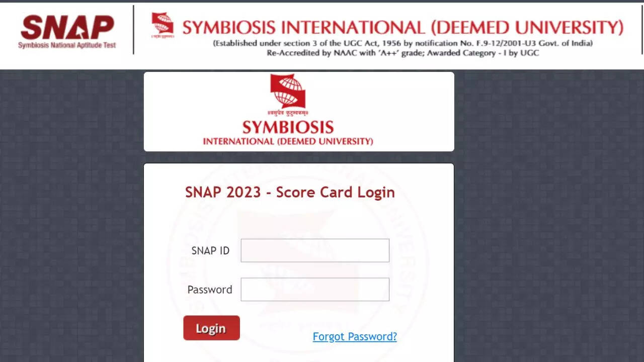SNAP Result 2023 Scorecard: Download Link Active for SNAP 2023 Result ...