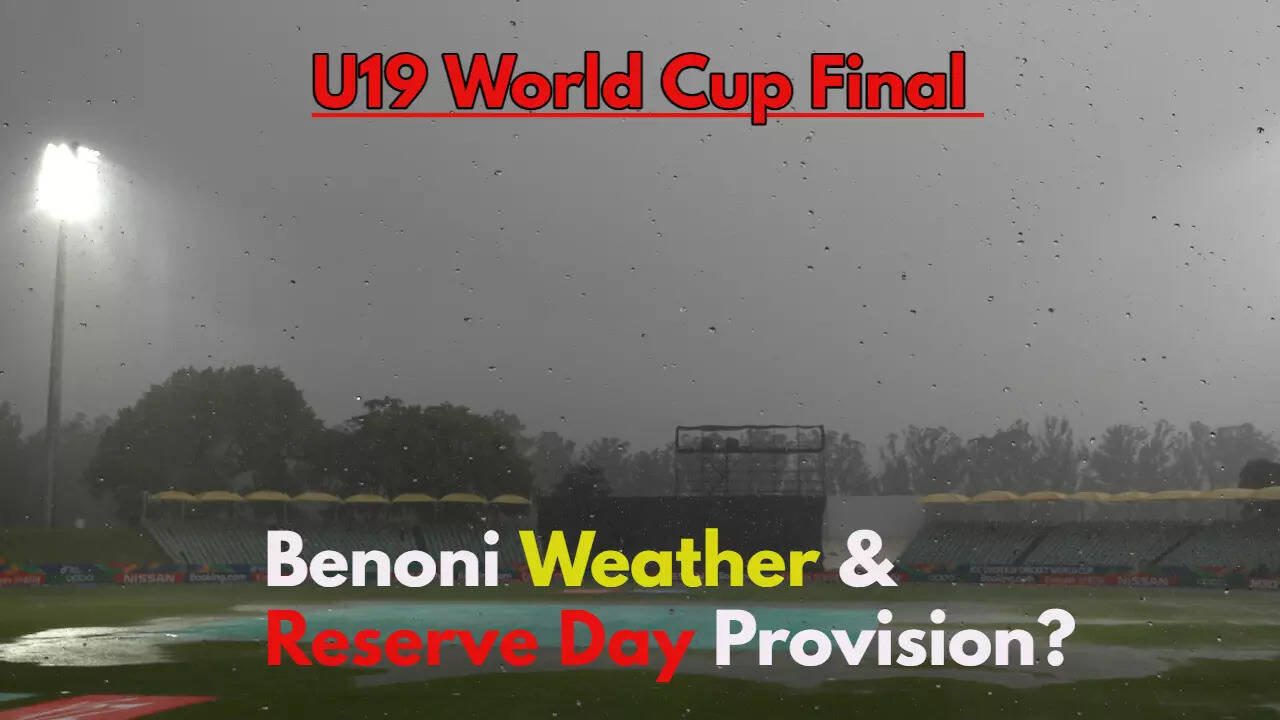 U19 World Cup 2024 Final: IND vs AUS Final Benoni Weather and Reserve ...