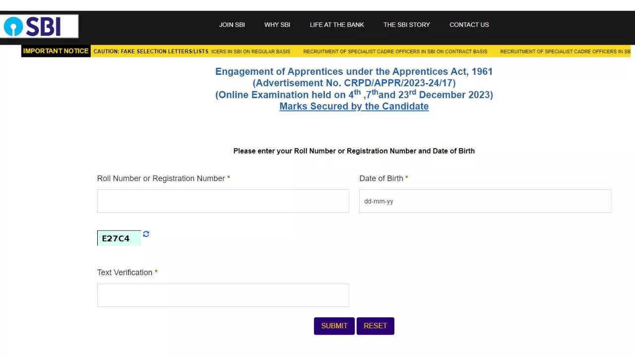sbi apprentice, sbi apprentice Exam 2023, sbi, sbi apprentice score ...