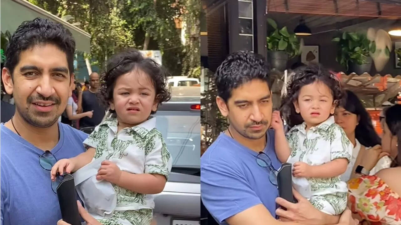aayan mukherji spotted with ranbir alia daughter raha film maker gets ...