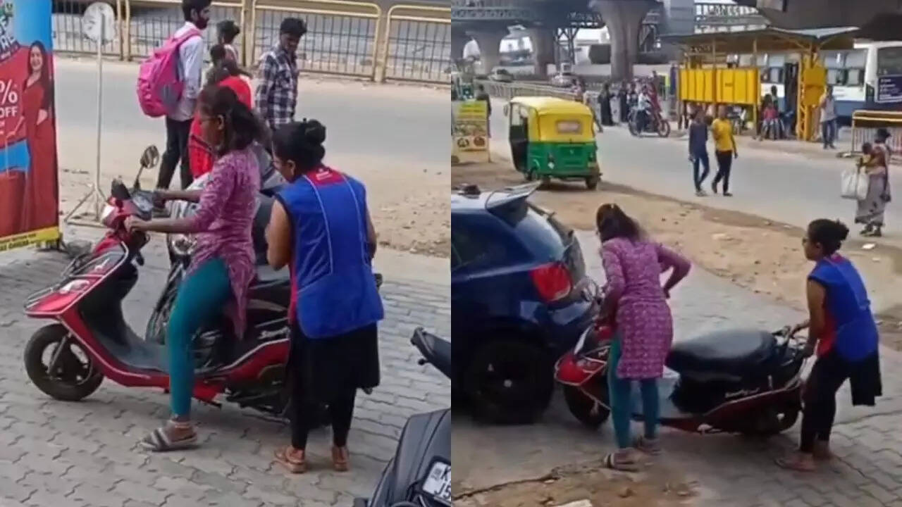 scooty girl most funny video goes viral on social media | Times Now ...