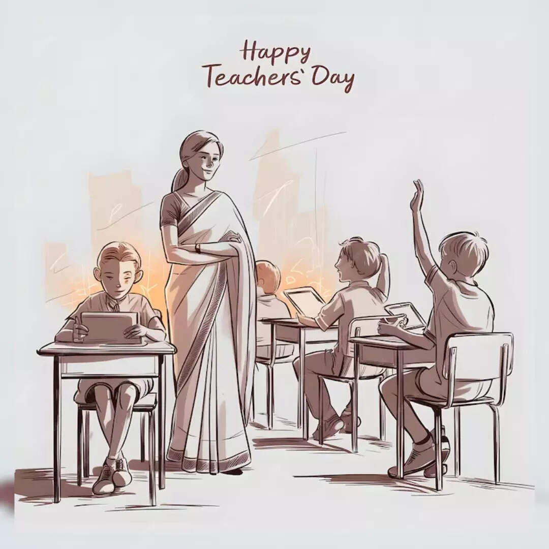 Teachers day Drawing Easy and Beautiful for School Kids Students check ...