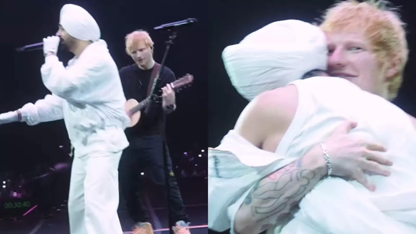 ED Sheeran and Diljit Dosanjh Concert: ed sheeran makes grand entry in ...