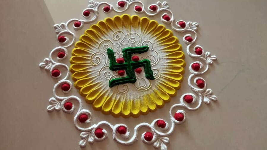 Bhai Dooj Rangoli Designs 2024 (भाई दूज की रंगोली): Simple Bhai Dooj ...