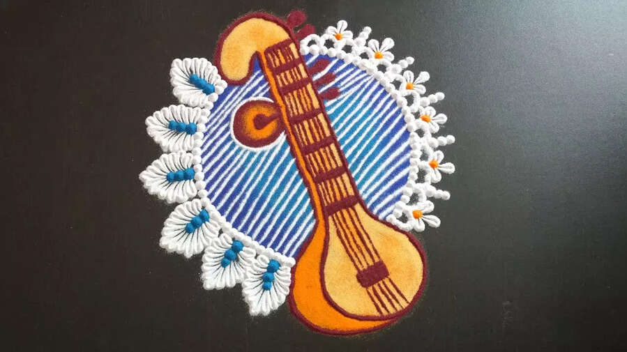 Basant Panchami 2025, Simple Rangoli Design: बसंत पंचमी की सुबह मां ...