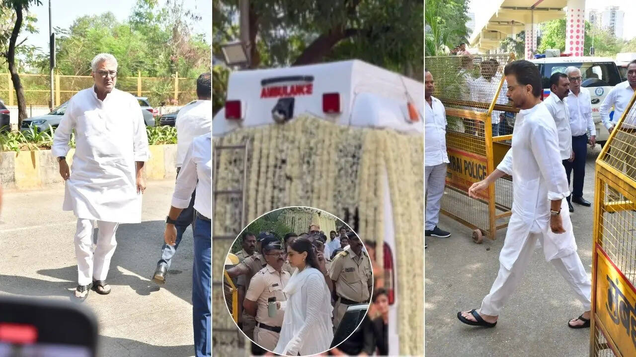Nirmal Kapoor Funeral: मां की चिता को अग्नि देने पहुंचे अनिल कपूर ...