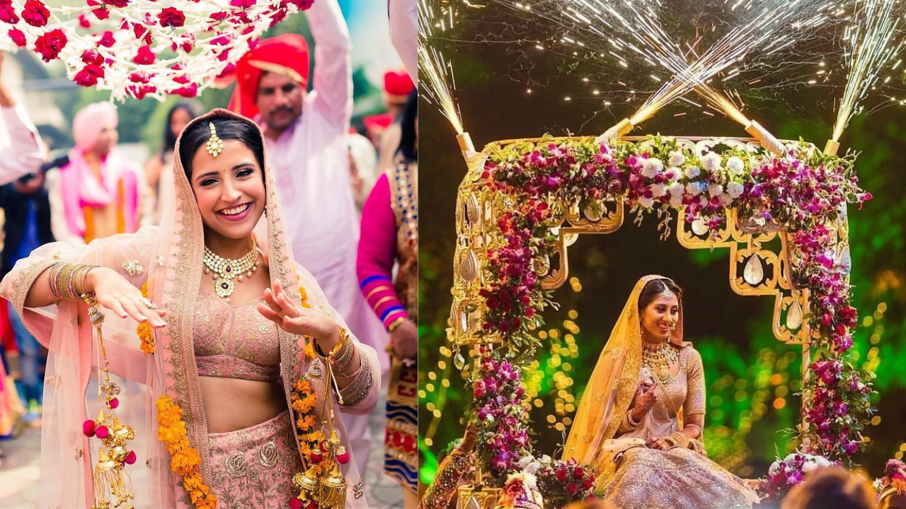 Bridal Entry Ideas:फूलों की चादर से पालकी तक, ये ब्राइडल एंट्री आपकी ...
