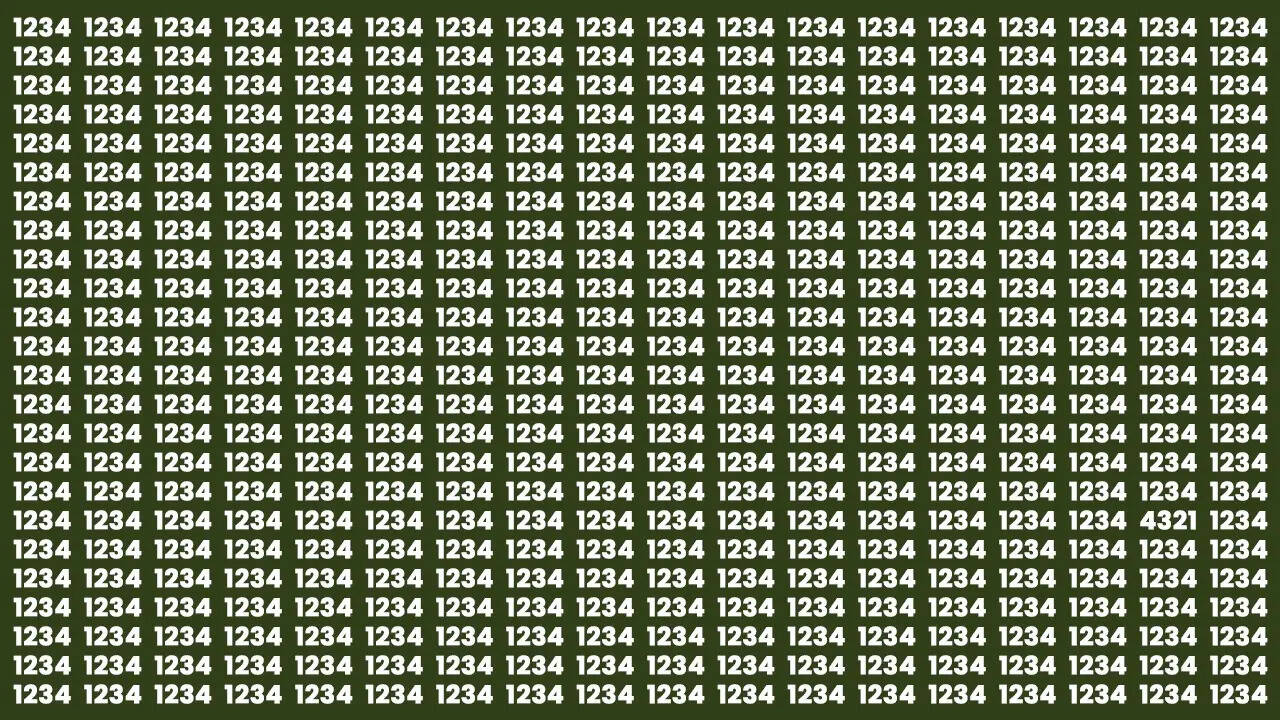 गणित के 1234 की भीड़ में छिपा है 4321 नंबर, अगर दम है तो ढूंढ़ लें आज
