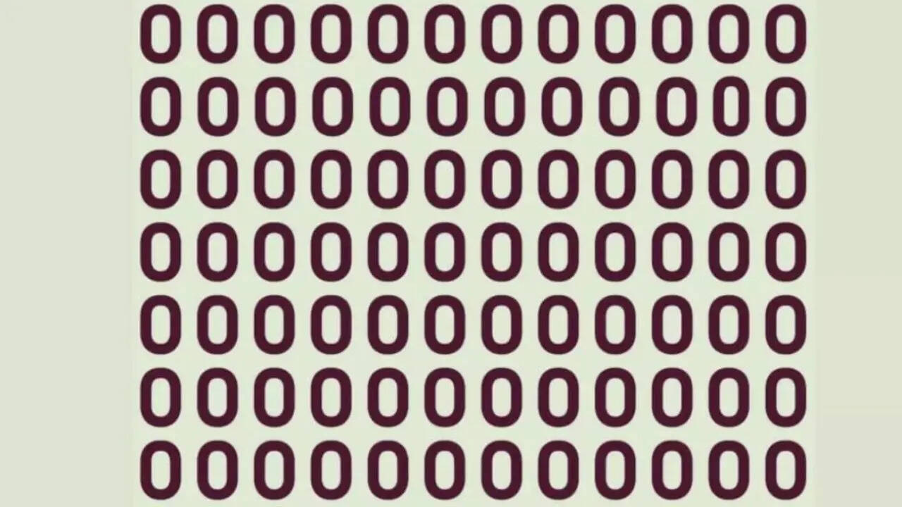 Optical Illusion Picture if you are Genius then find hidden 0 in crowd ...