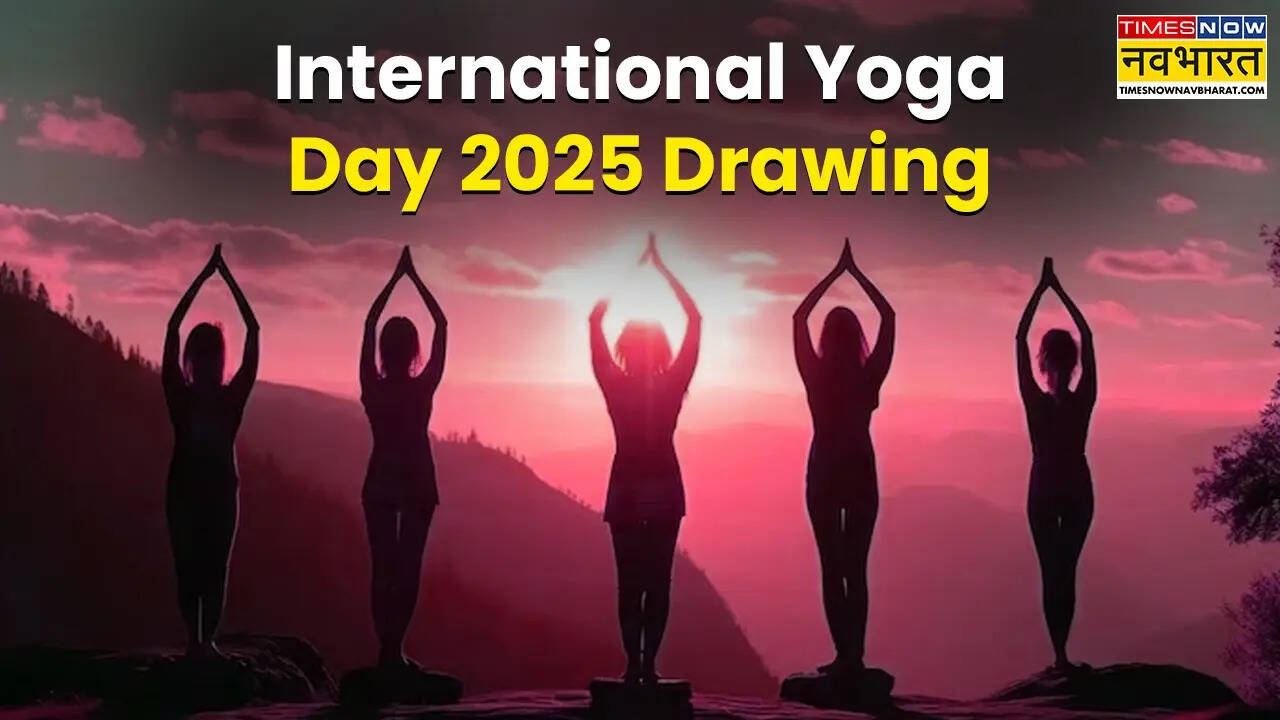 Yoga day drawing 2025 international yoga diwas drawing poster images ...