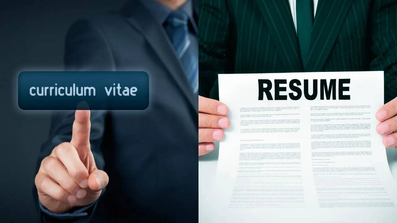 What is the difference between CV and Resume explained with example in ...