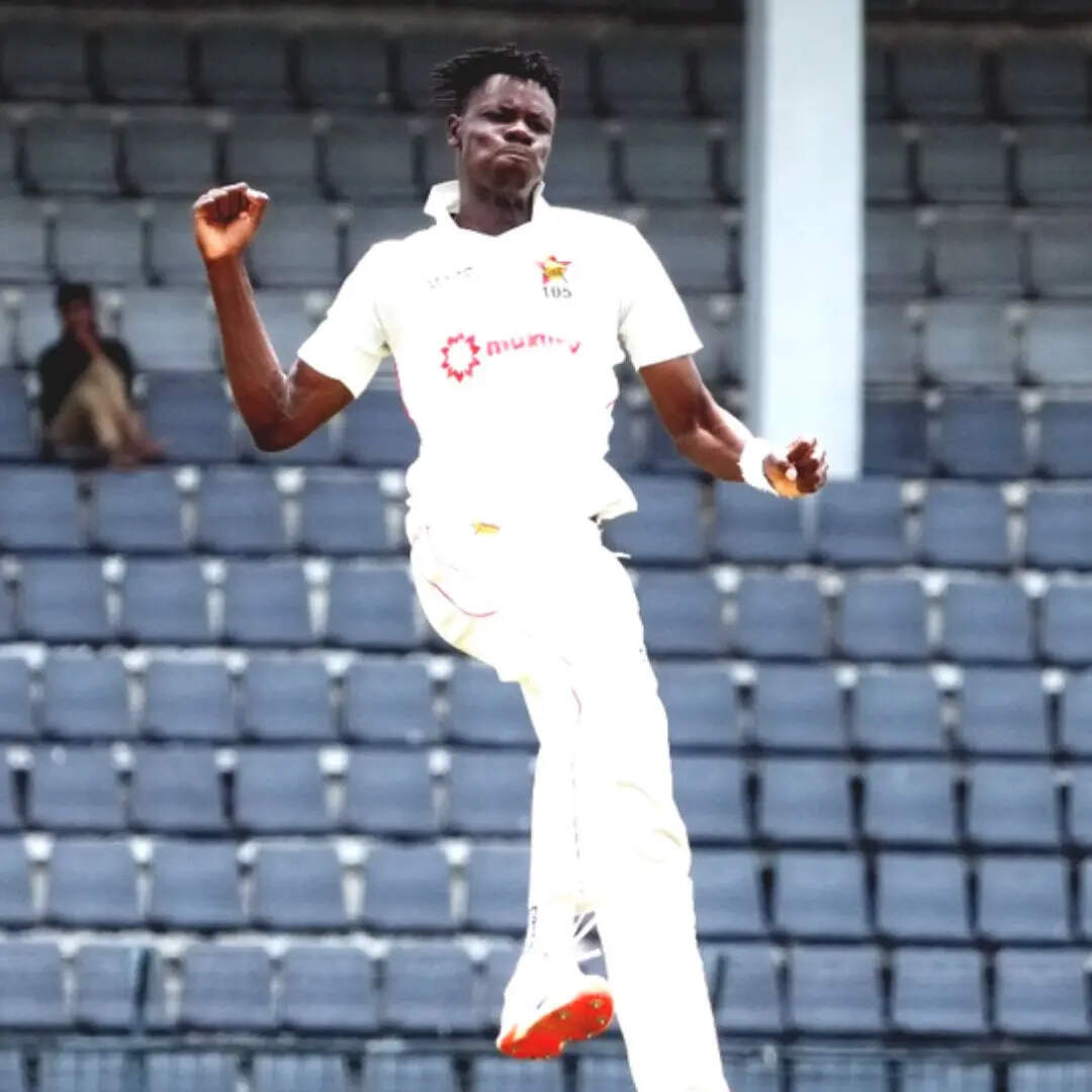 BLESSING MUZARABANI Become Fastest Zimbabwean to reach 50 Test wicket ...