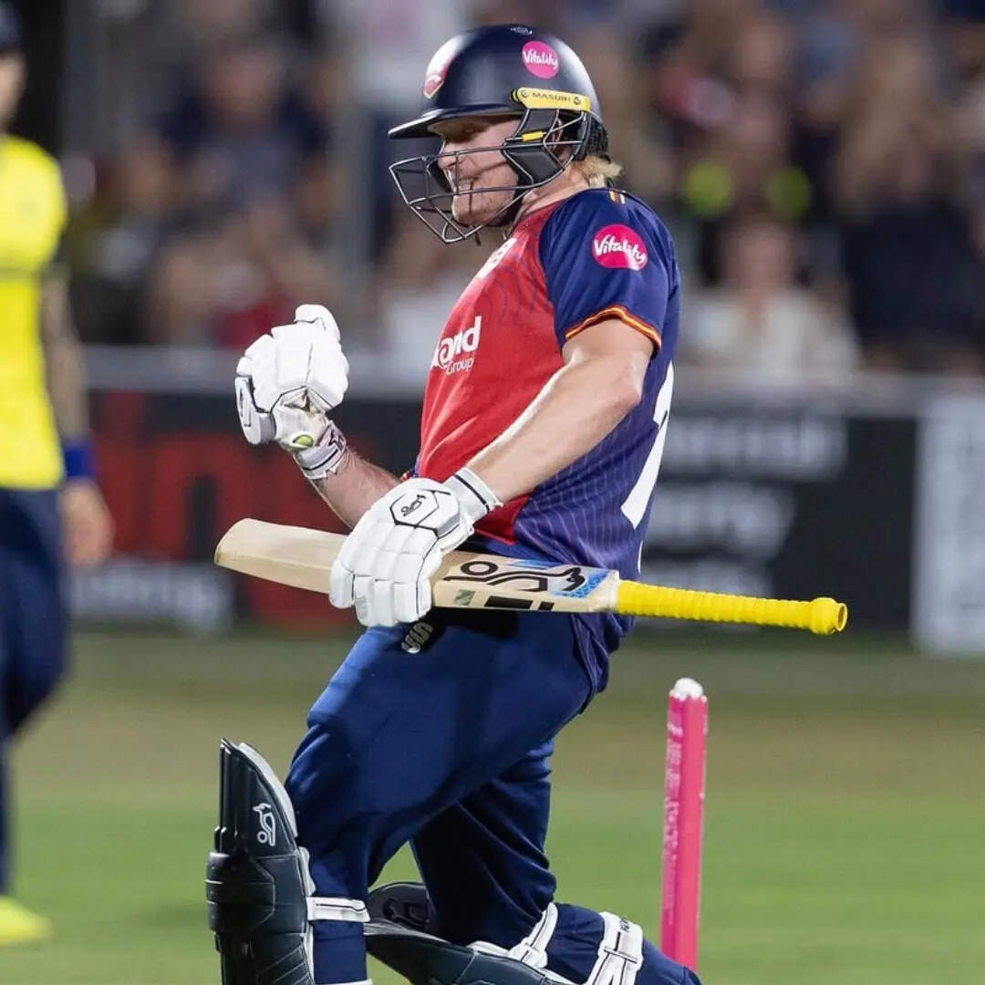 Jordan Cox Of England Slams Swashbuckling T20 Knock Raining Sixes And ...