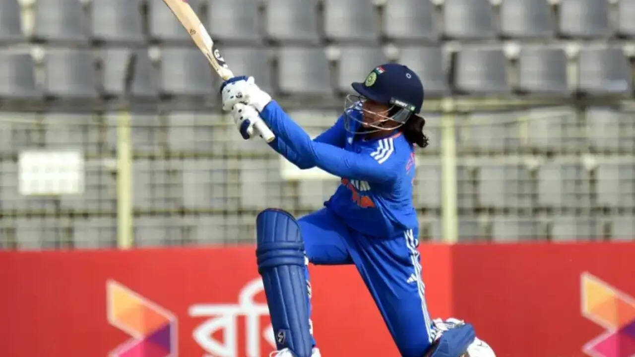 yastika bhatia radha yadav and tanuja half centuries help india a women ...