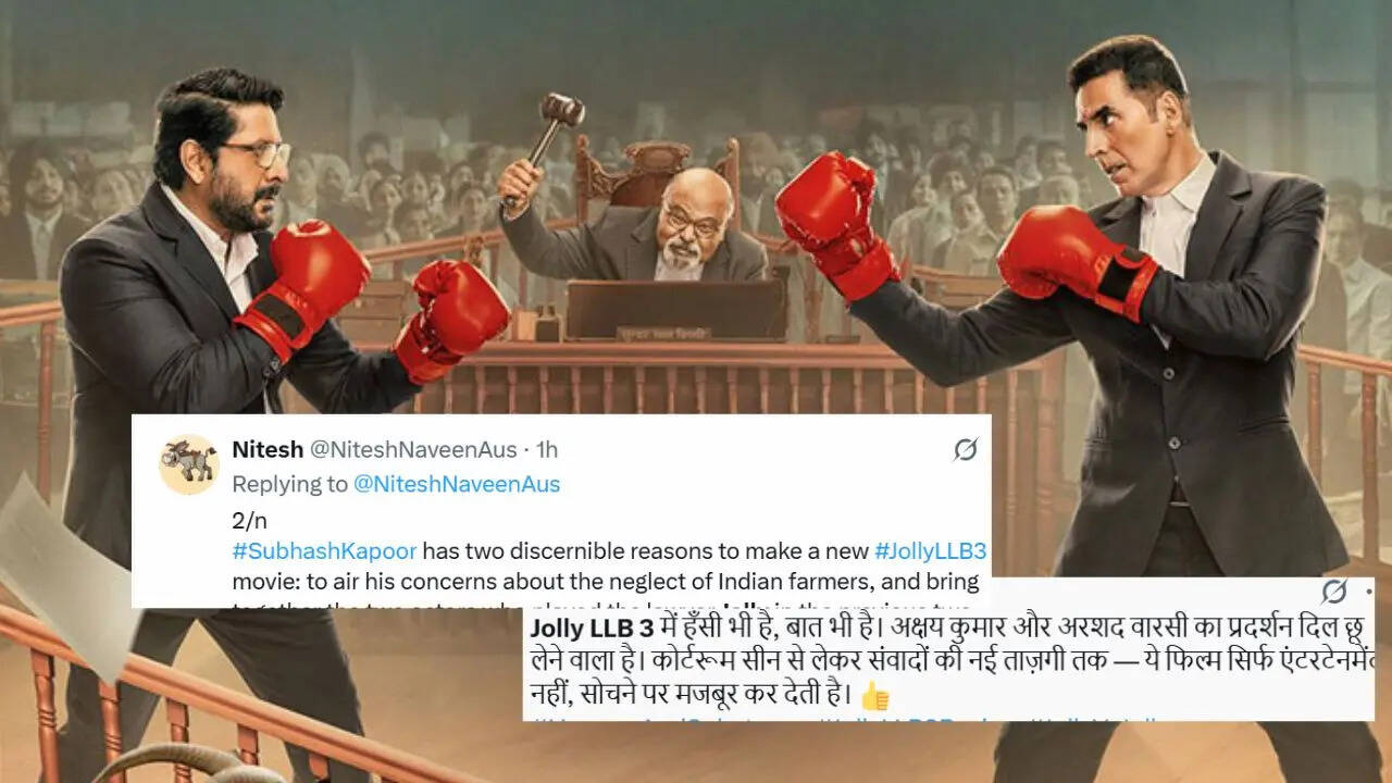 Jolly LLB 3 Fans Reaction: बेस्ट कोर्टरूम ड्रामा, लाफ्टर का डोज ...