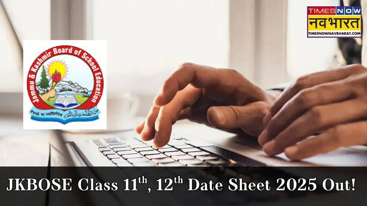 jkbose date sheet 2025 released for class 11, 12 exams check jammu ...