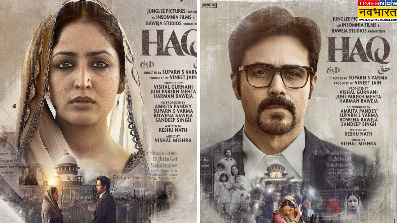 Striking Character Posters of Yami Gautam and Emraan Hashmi from Haq ...