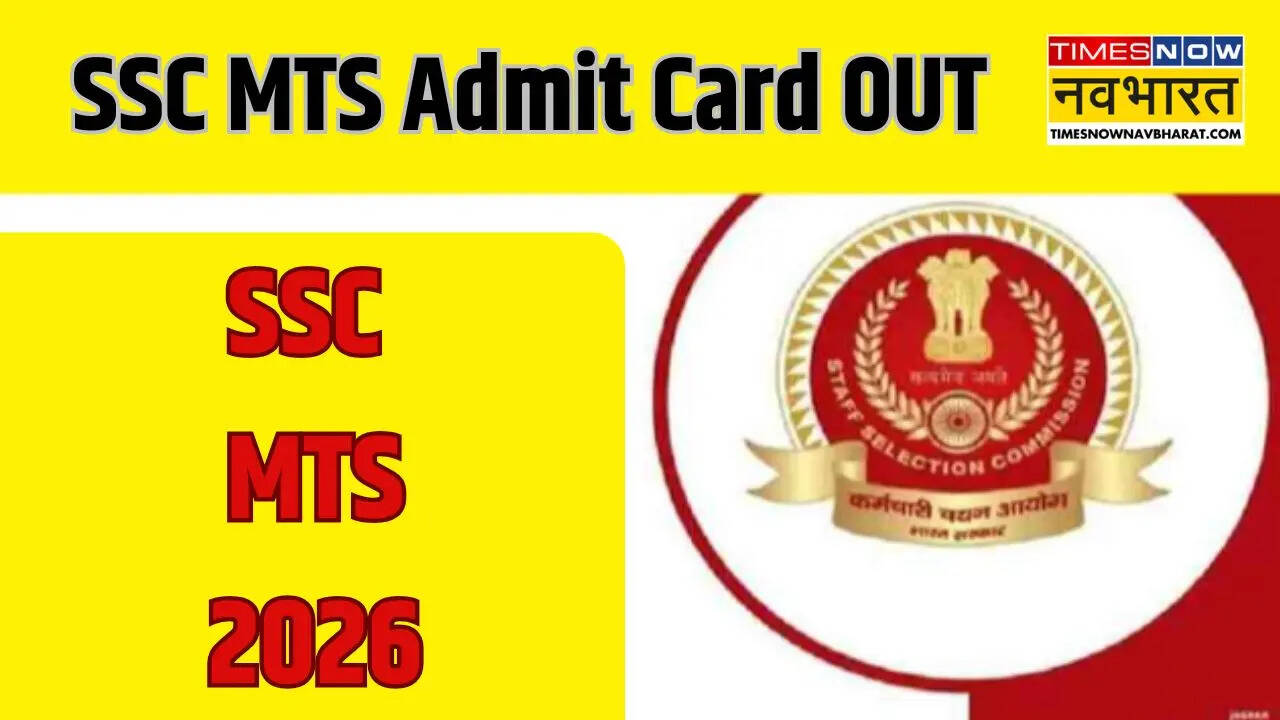 SSC MTS admit card 2026 out how to download hall tickets check step by ...