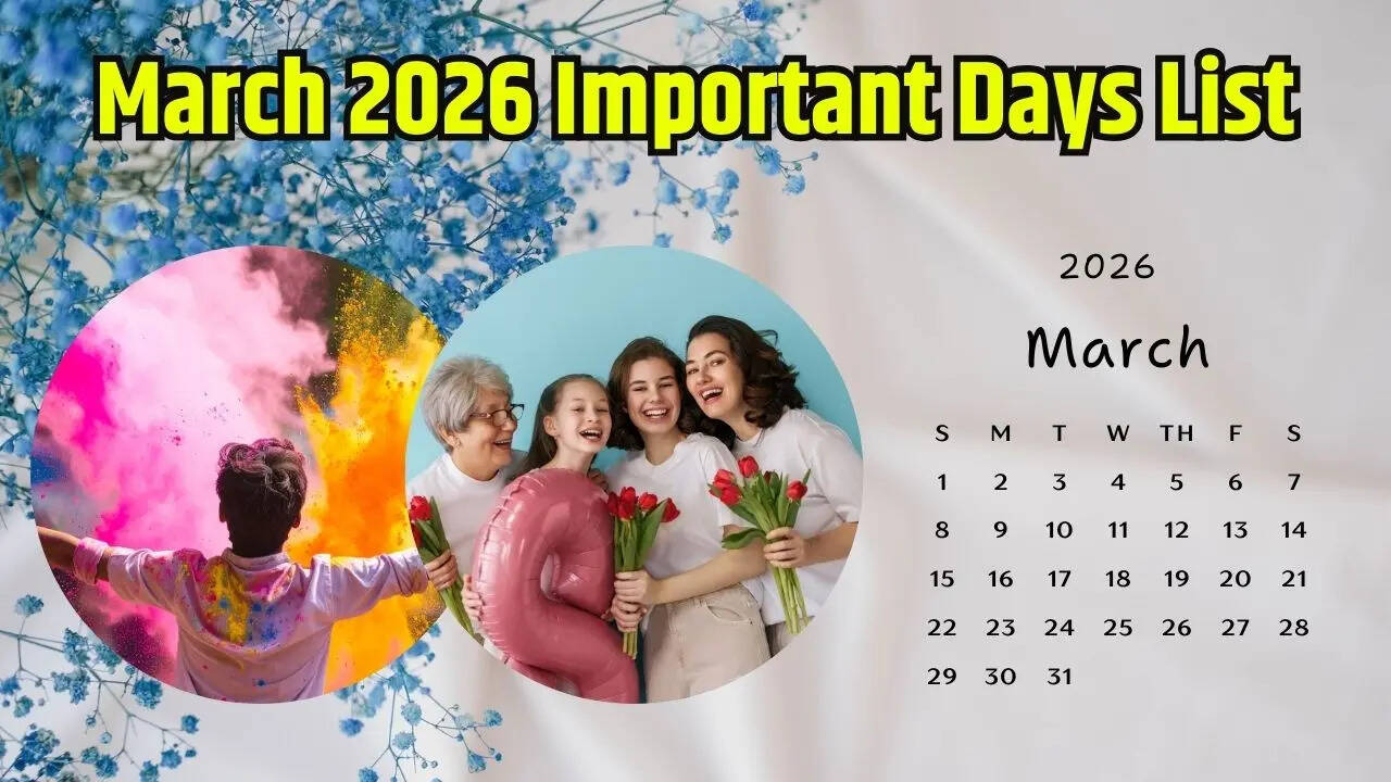 Important Days in March 2026 List of National International Day ...