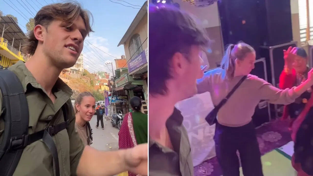 Viral Video: बिना दावत के भारतीय शादी में घुस गया विदेशी कपल, अंदर जो ...