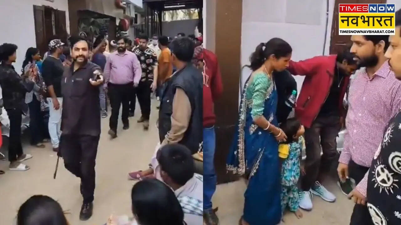 Viral Video: ब्लैक ड्रेस गनमैन संग दिखे खान सर, viral video khan sir ...