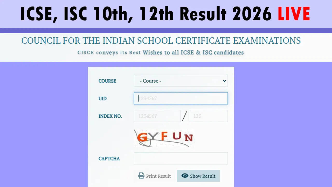 cisce.org result, ICSE ISC Result 2026 LIVE Update cisce 10th 12th ...
