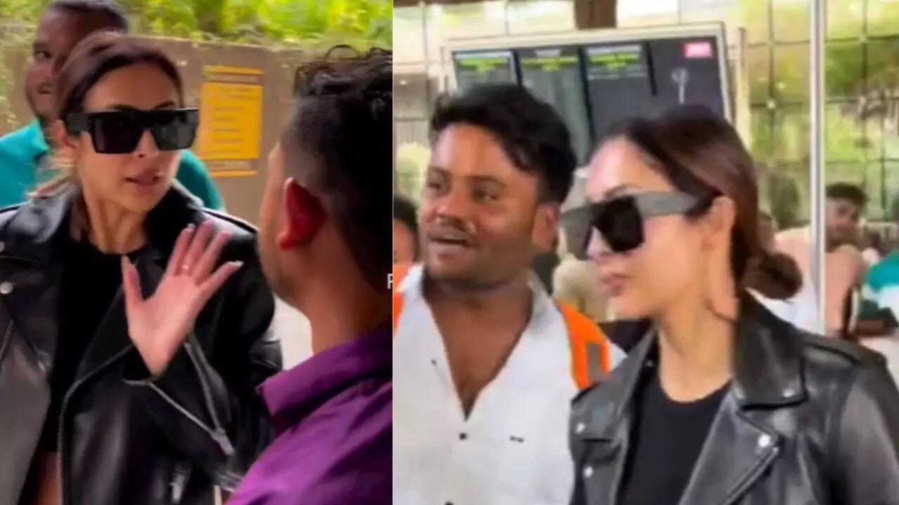 malaika arora gets uncomfortable when fan comes close to her actress ...