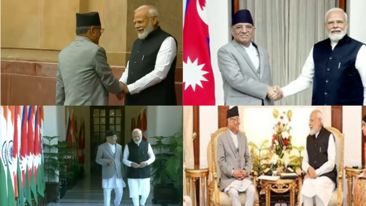 pm narendra modi met with nepal pm pushp kamal prachand - प्रधानमंत्री ...