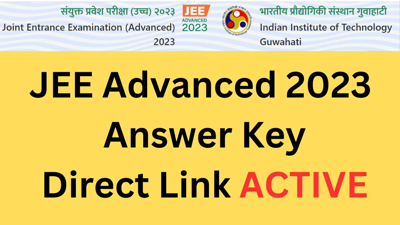 JEE Advanced 2023 Answer Key released on jeeadv.ac.in check here direct link | Times Now Navbharat