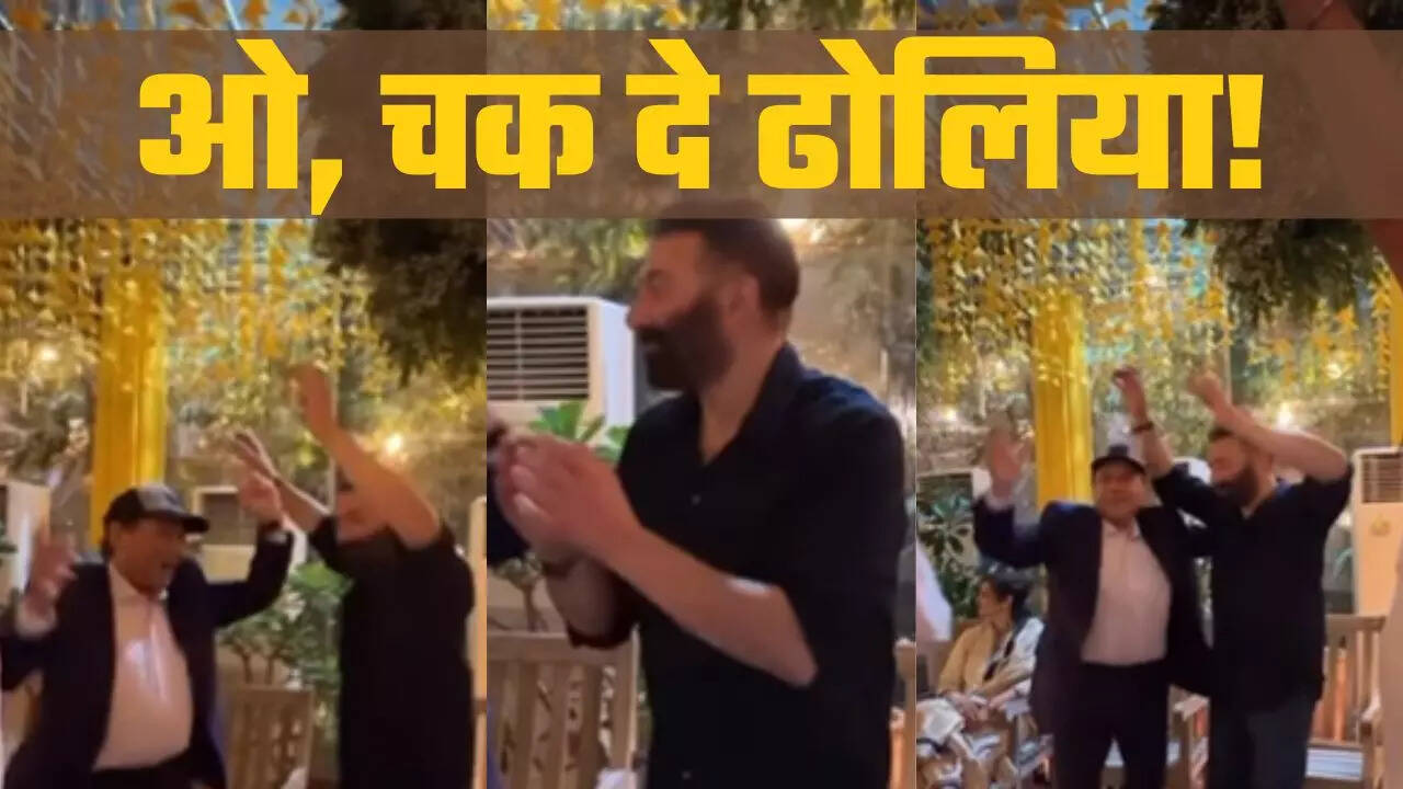 Sunny Deol dance video at son Karan Deol roka: Social media users calls ...