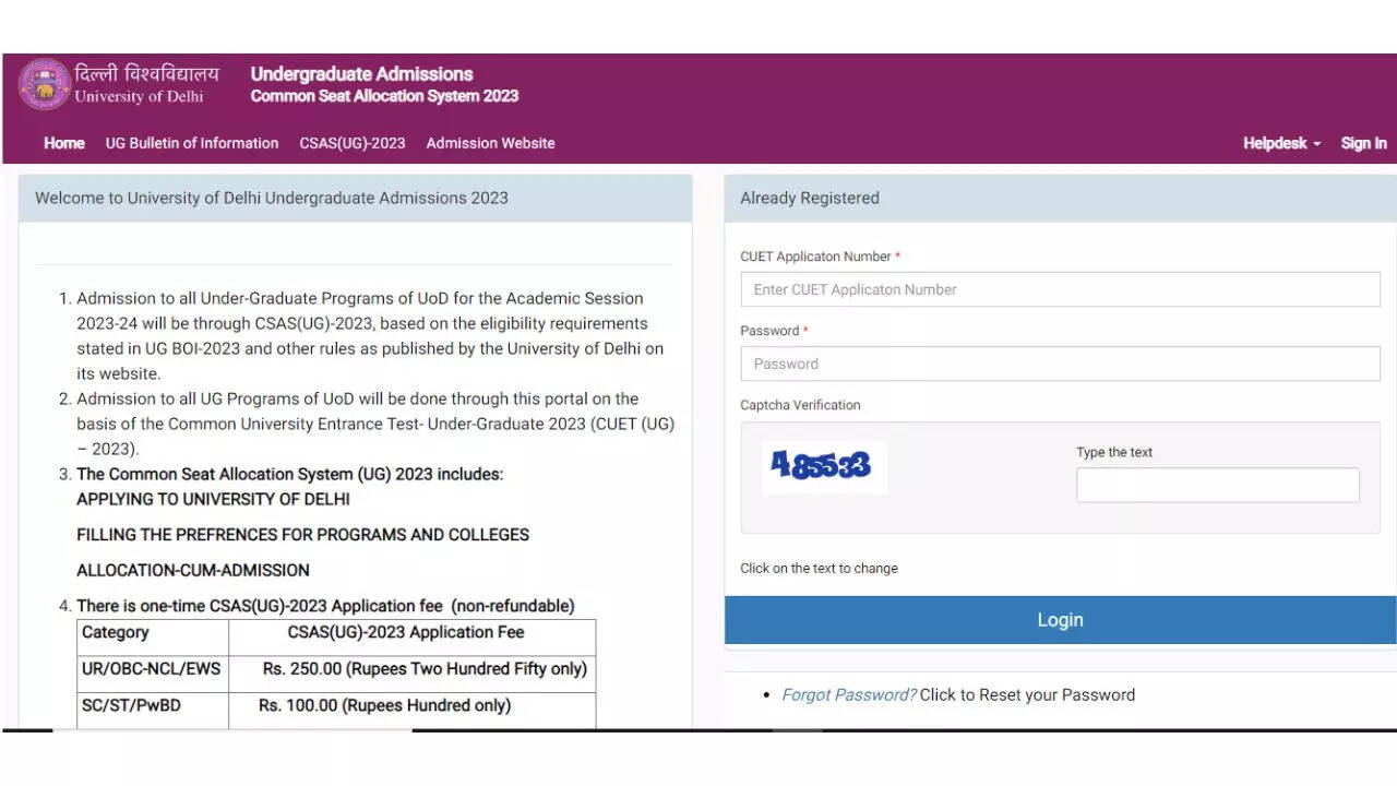 DU PG Admission 2023: registration begins at uod.ac.in know how to ...