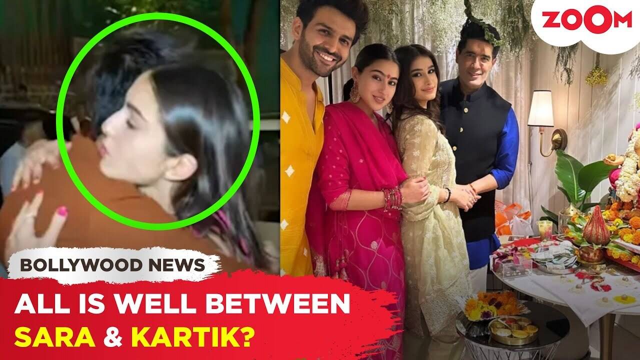 Sara Ali Khan At Ex-Boyfriend Kartik Aaryan's House for Take Blessing of Ganpati Bappa - अपने ...