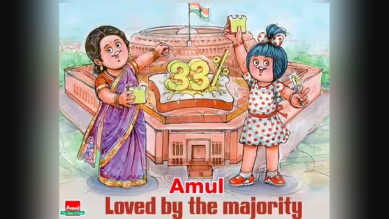 women's reservation bill amul celebrates historic decision with their ...