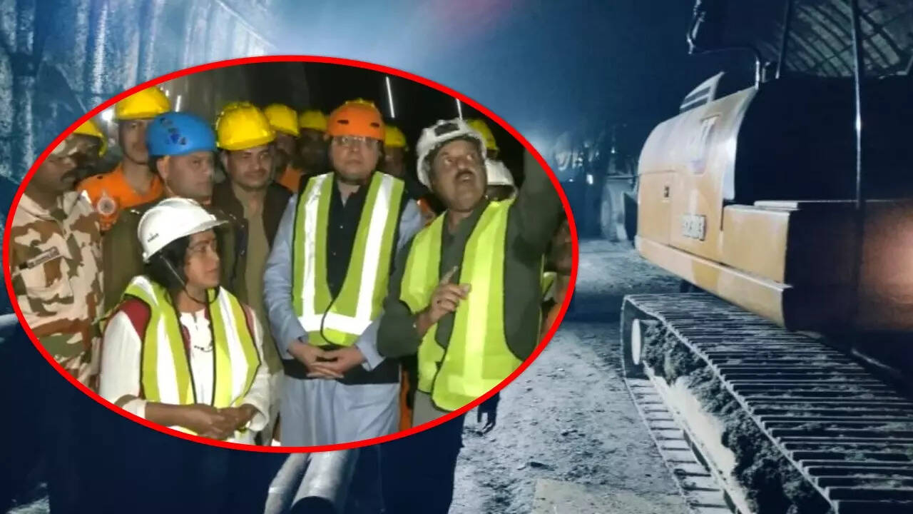 Landslide Inside The Silkyara Under Construction Tunnel Uttarkashi Uttarakhand 40 Laborers Safe ...