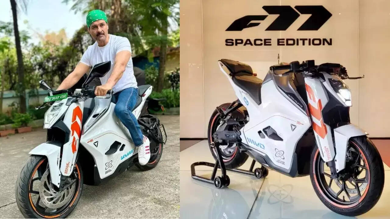 Famous Television Actor Rohit Roy Brings Home New Ultraviolette F77 Space Edition Electric Bike ...