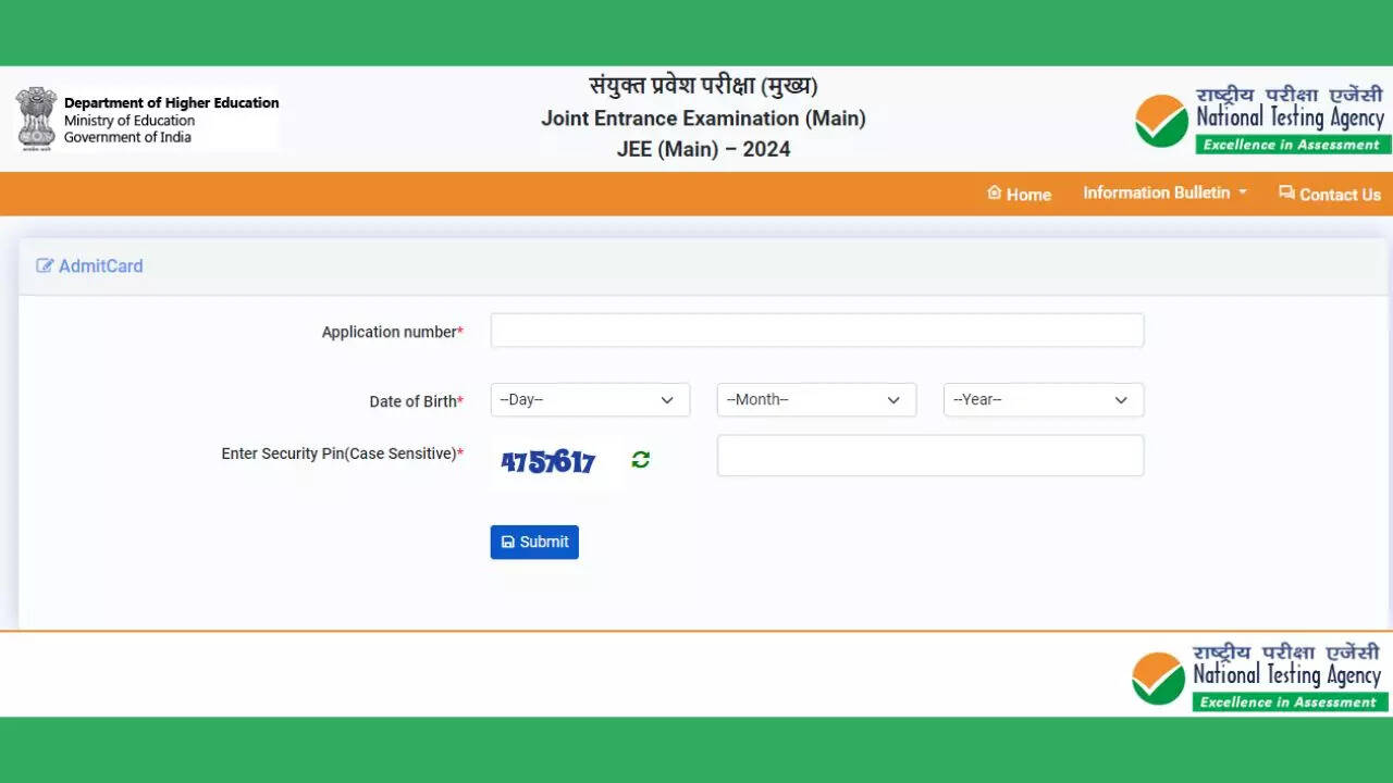 JEE Mains Admit Card 2024: NTA JEE Main Session 1 Admit Card released for B.Arch B.Planning on ...