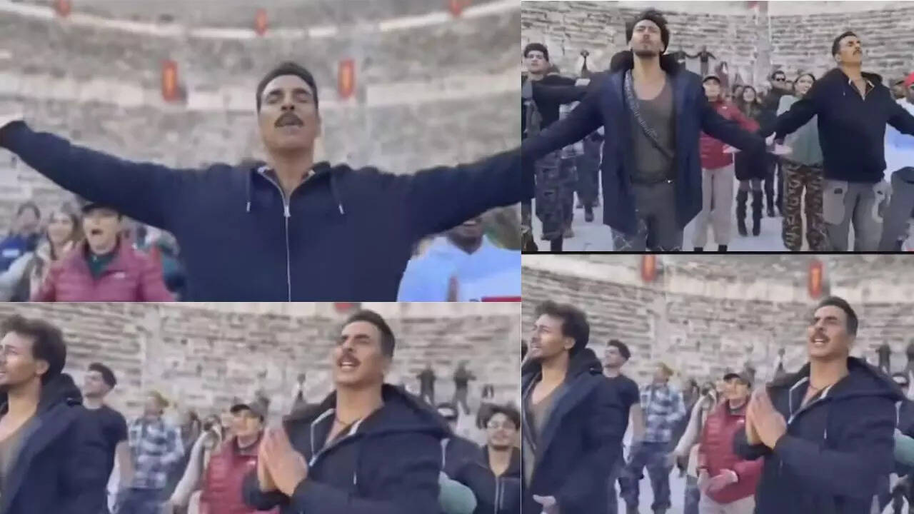 Akshay Kumar Dance on Ram-Ram : akshay kumar dance with tiger shroff ...