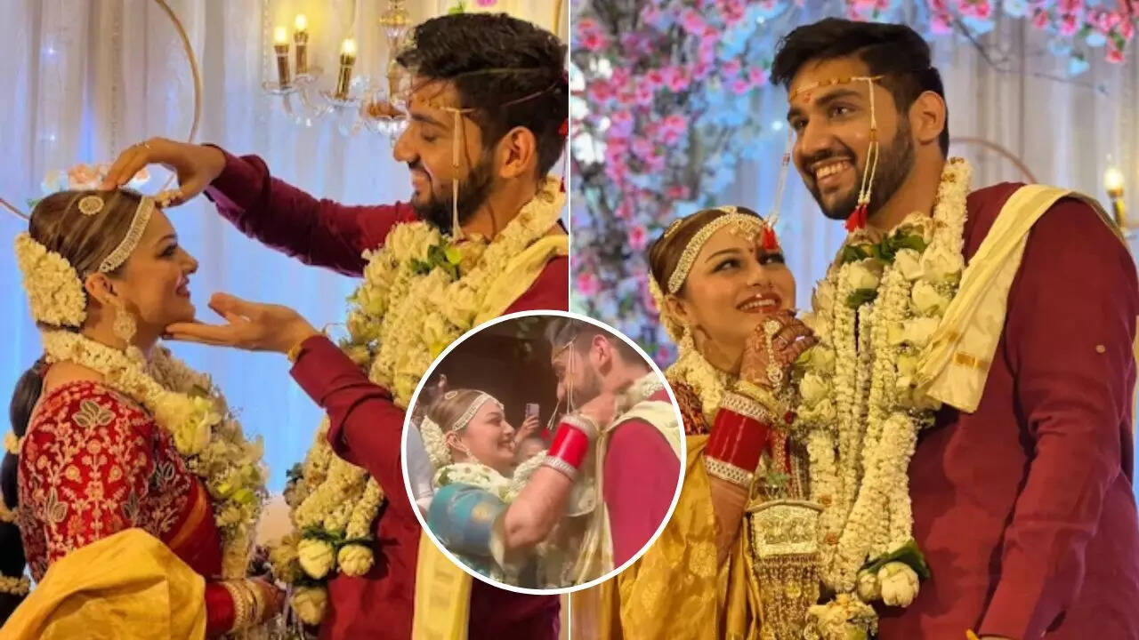 Neha Laxmi Iyer और रुद्रायश जोशी ने दो रीति-रिवाजों से की शादी, जन्मों ...