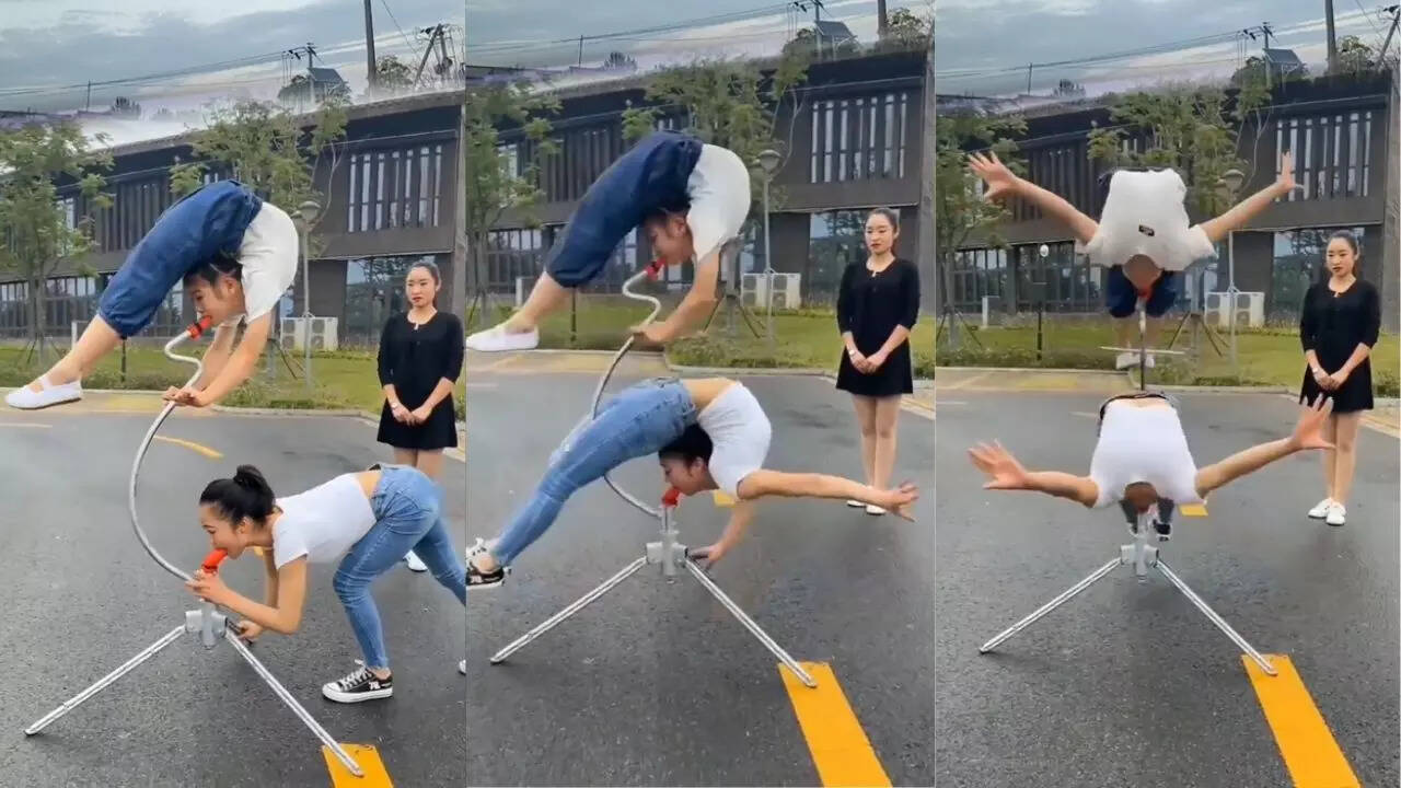Stunt Video: लड़कियों के इस हैरतअंगेज कारनामें को देख दंग रह गए लोग ...