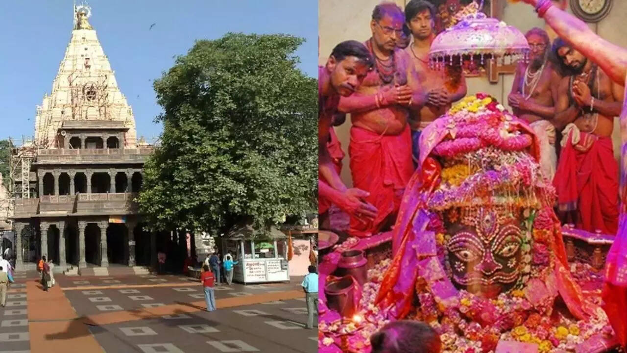 Holi 2024: महाकाल मंदिर से हुई रंगों के पर्व की शुरुआत, बाबा संग भक्तों ...