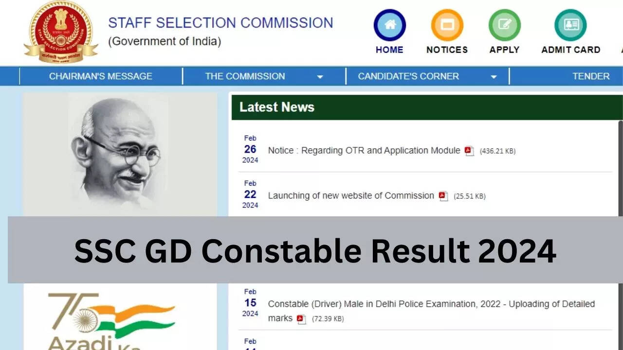 SSC GD Constable Result 2024 Date, Kab Aayega, Sarkari Result 2024: Soon On ssc.gov.in Check ...