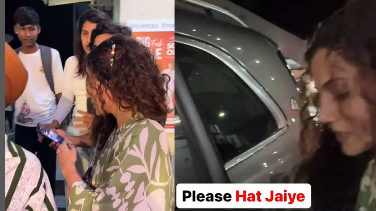 taapsee pannu angry on fans as she says aap bhuyt pass aa rahe ho video ...