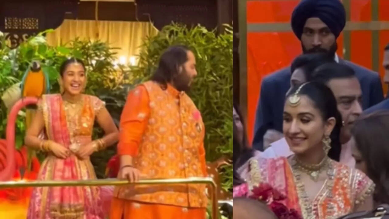 anant radhika mameru ceremony bride to be radhika dancing in joyful ...