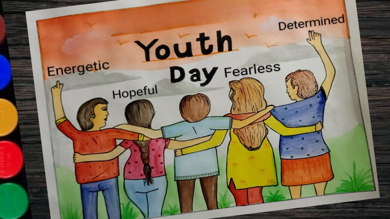 International Youth Day Poster, International Youth Day Poster drawing ...