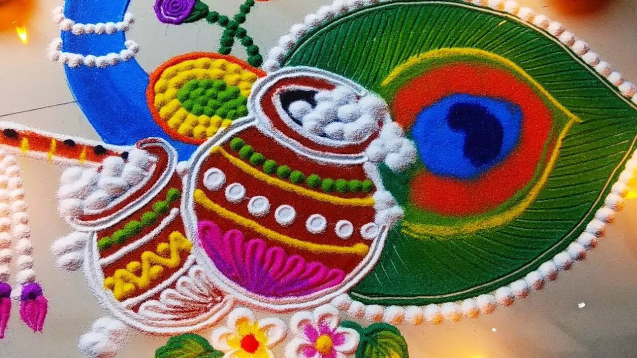 Rangoli Designs For Janmashtami 2024: जन्माष्टमी पर बनाएं ऐसी खूबसूरत ...