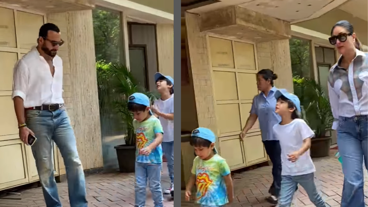 Taimur Viral Video: taimur is covencing father saif ali khan in viral ...