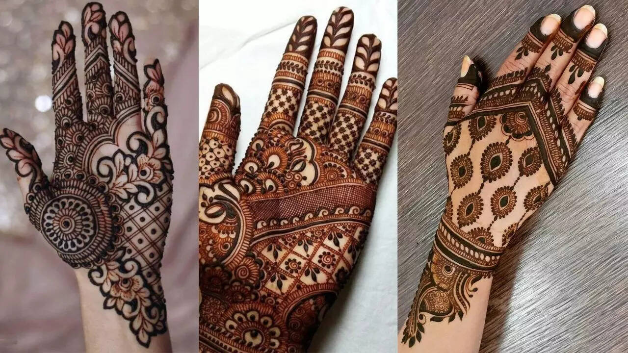 Navratri Mehndi Design (नवरात्रि मेहंदी डिजाइन्स): Simple Navratri ...
