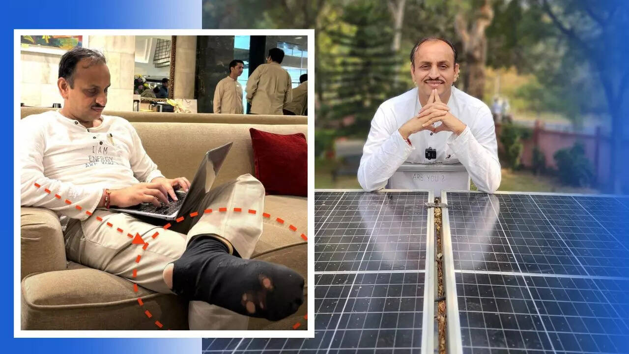 फटे हुए मोजे पहने नजर आए IIT प्रोफेसर चेतन सोलंकी, 'सोलर गांधी' नाम से ...
