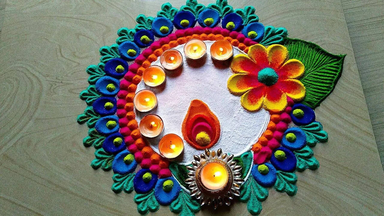 Dussehra Rangoli Designs (विजयादशमी की रंगोली डिजाइन): Easy Rangoli ...